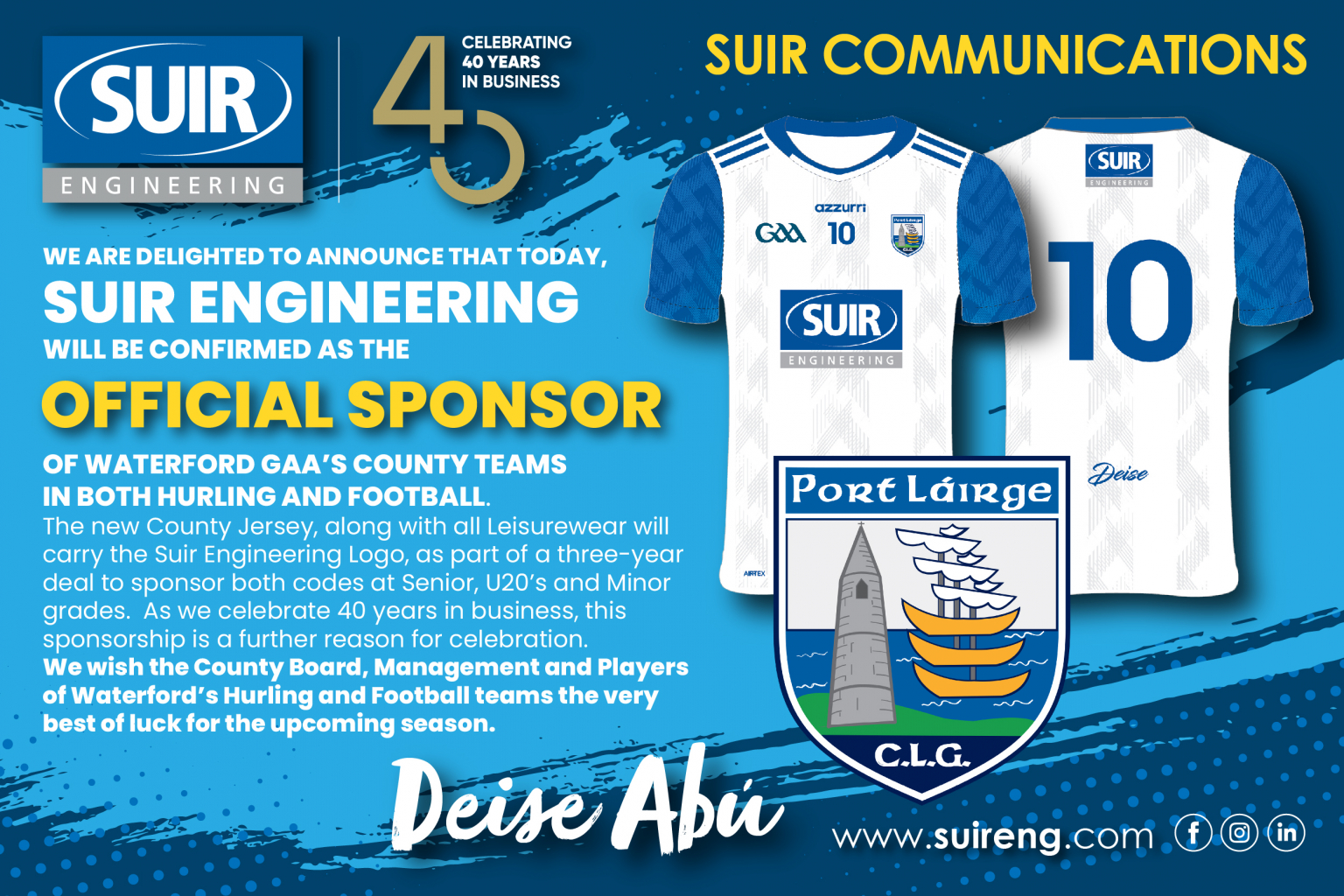Waterford GAA Announces New Title Sponsor! – Waterford GAA